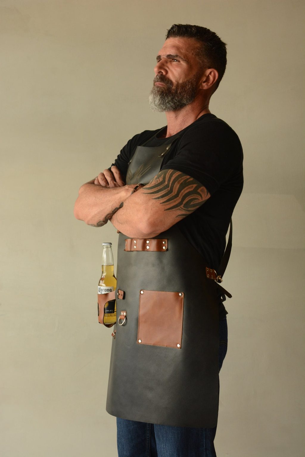 Leather Barbecue Apron - apron shop